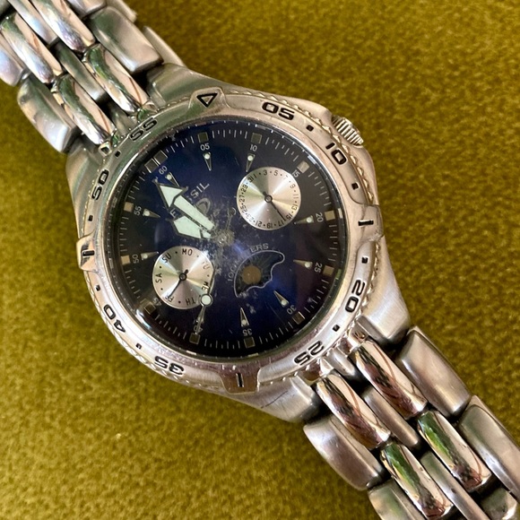Fossil | Accessories | Fossil Blue Face Watch | Poshmark